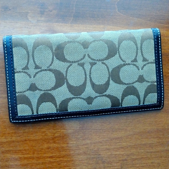 Coach | Bags | Coach Check Book Wallet | Poshmark
